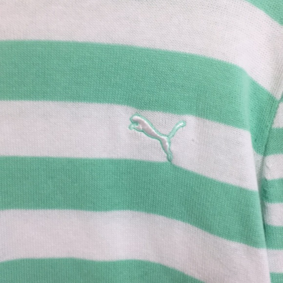 Puma | Sweaters | Puma Striped Golf Sweater Sz L | Poshmark
